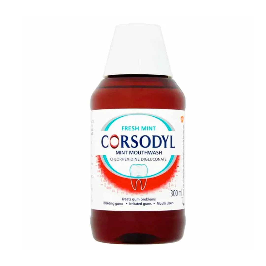 Buy Corsodyl Fresh Mint Mouthwash 300ml D Online In Uk