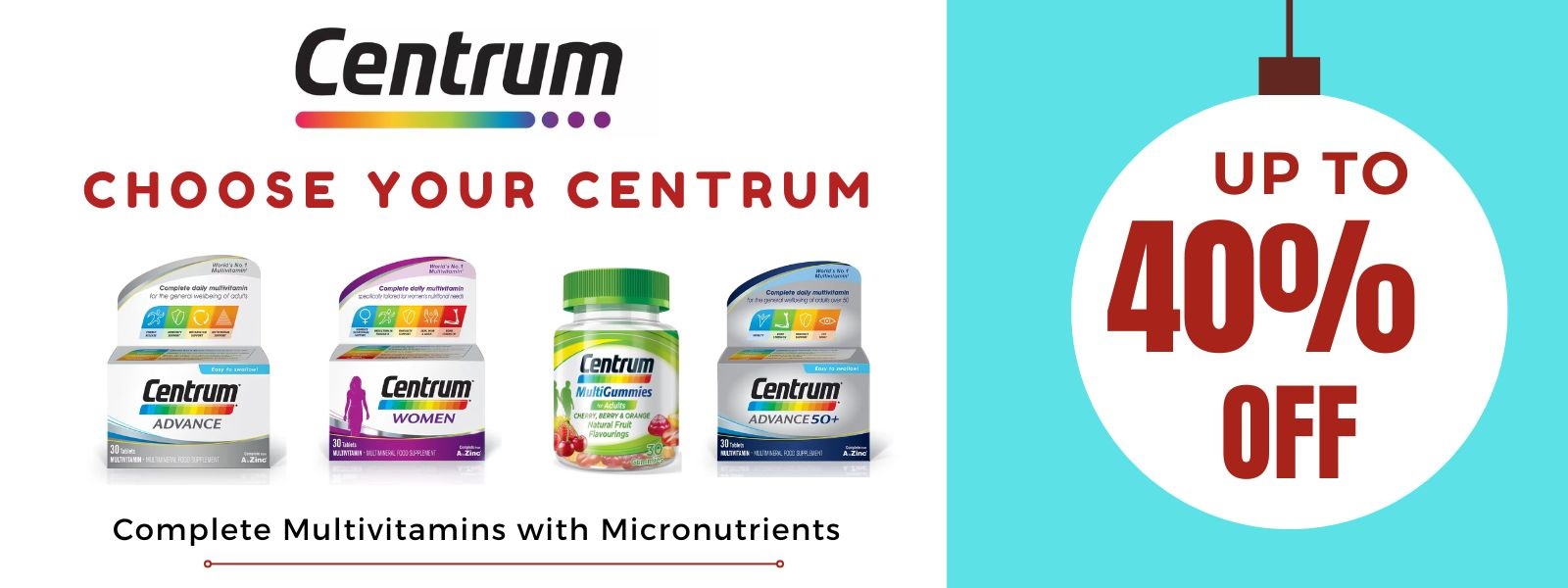 Buy Centrum Multivitamin Multimineral Supplement Online | Pharmazon Direct