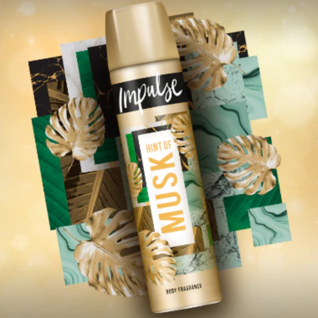 Impulse Body Spray Deodorant Hint Of Musk 75ml