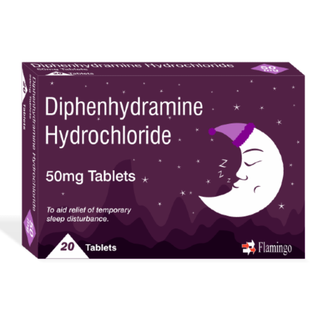 Diphenhydramine Hydrochloride 50mg Tablets 20 | Sleep Aid Tablets