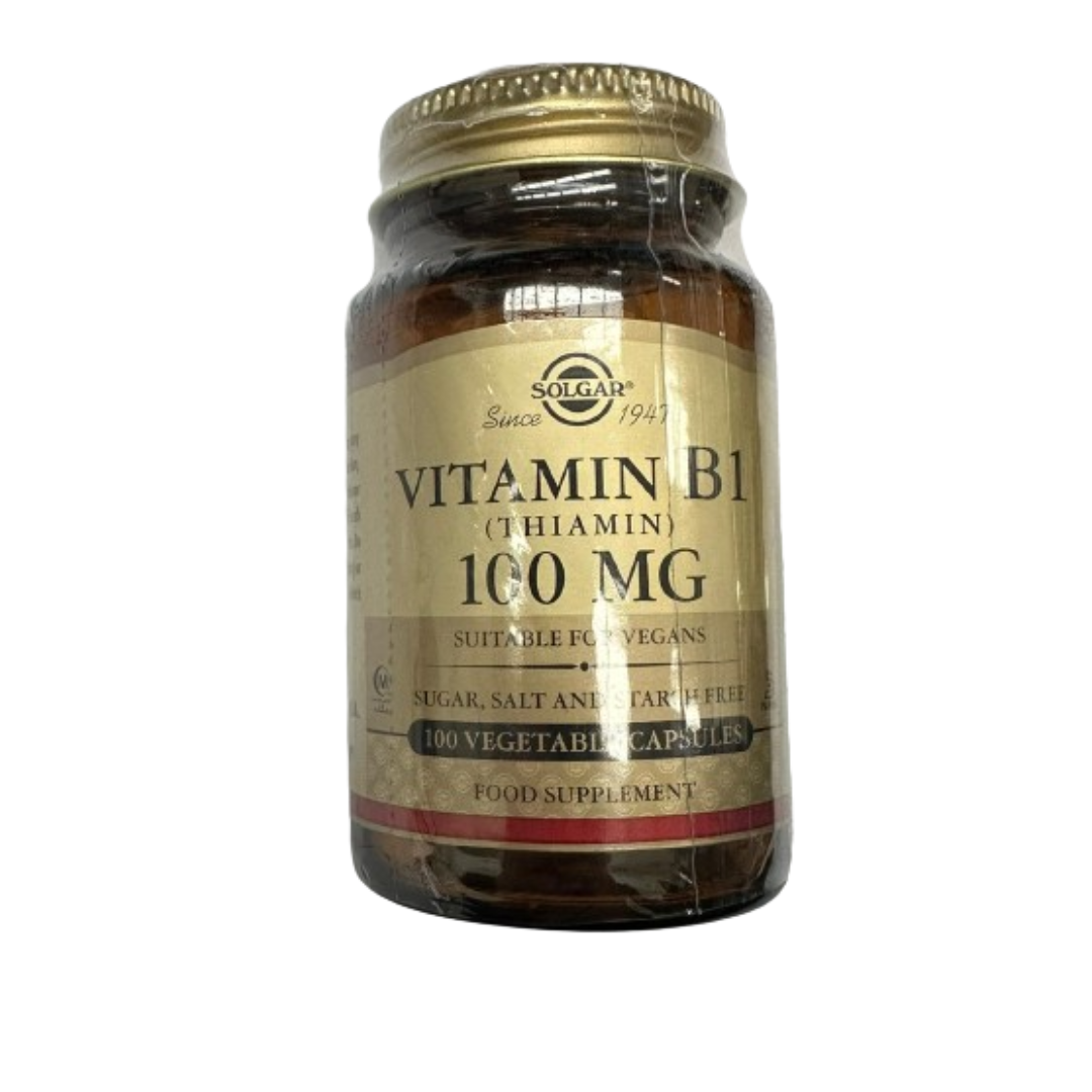 Vitamin B1 (Thiamin) 100 mg Vegetable Capsules 100 (D)
