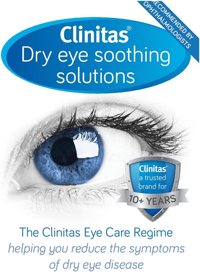 Clinitas 0.2% Soothe Eye Drops 30 x 0.5 ml vials and Fully resealable