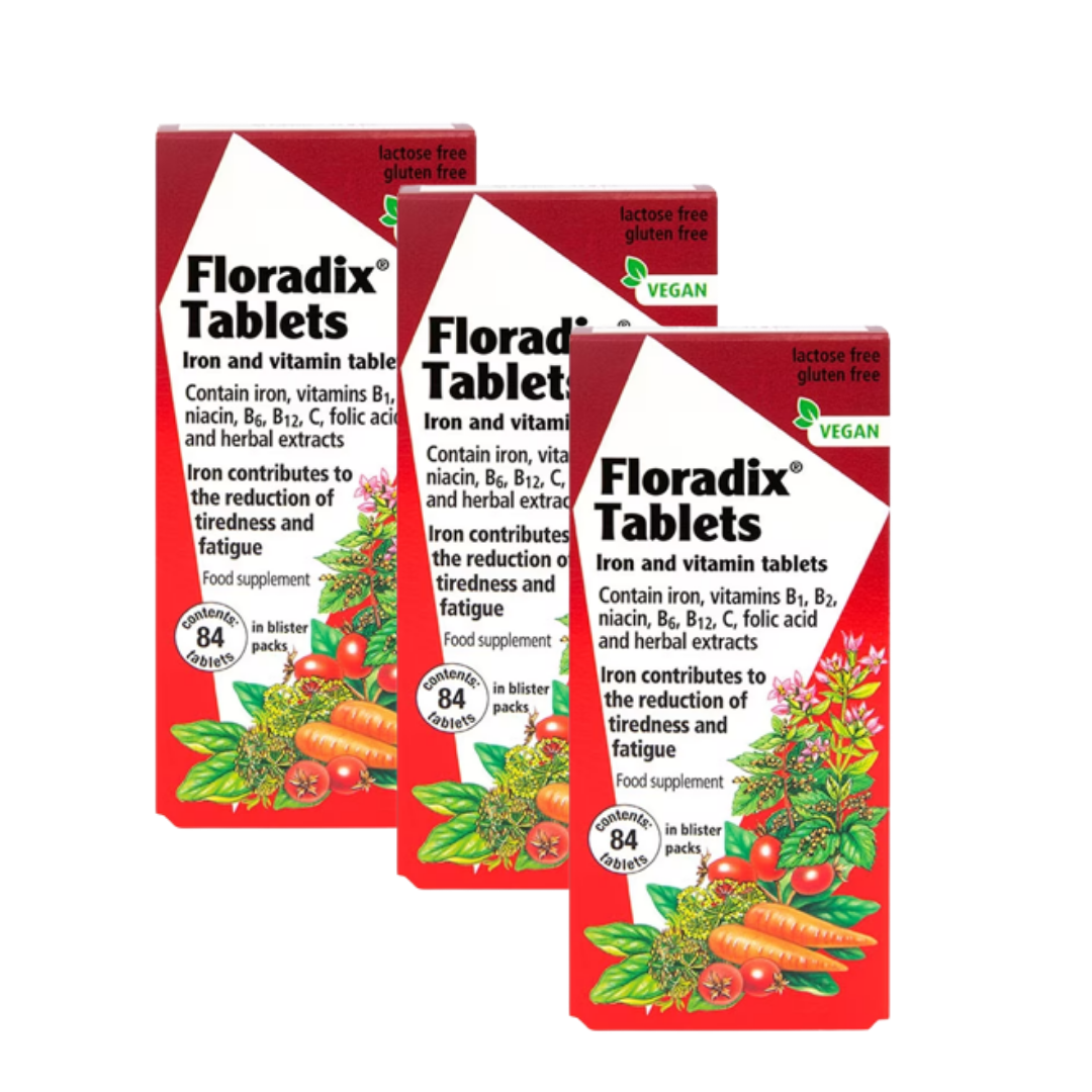 Floradix Iron and Vitamin 84 Tablets (Pack of 3)
