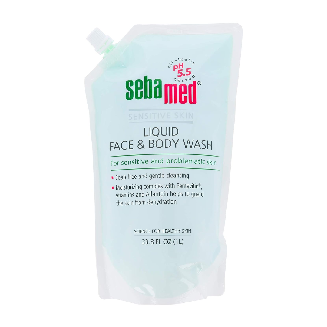 Sebamed Liquid Face & Body Wash Refill Pack 1L