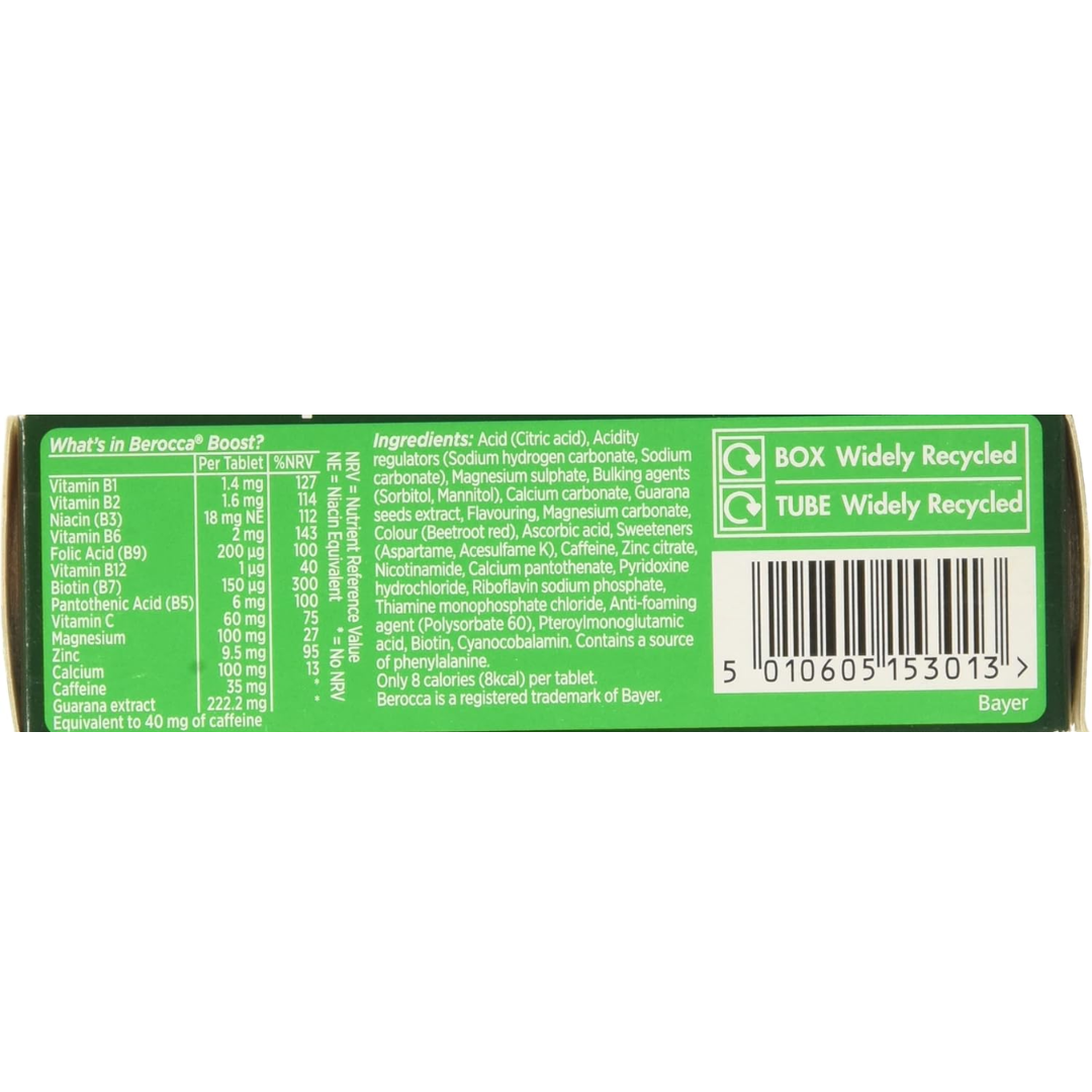 Berocca Boost Effervescent Tablets 1 Pack of 20 (T)