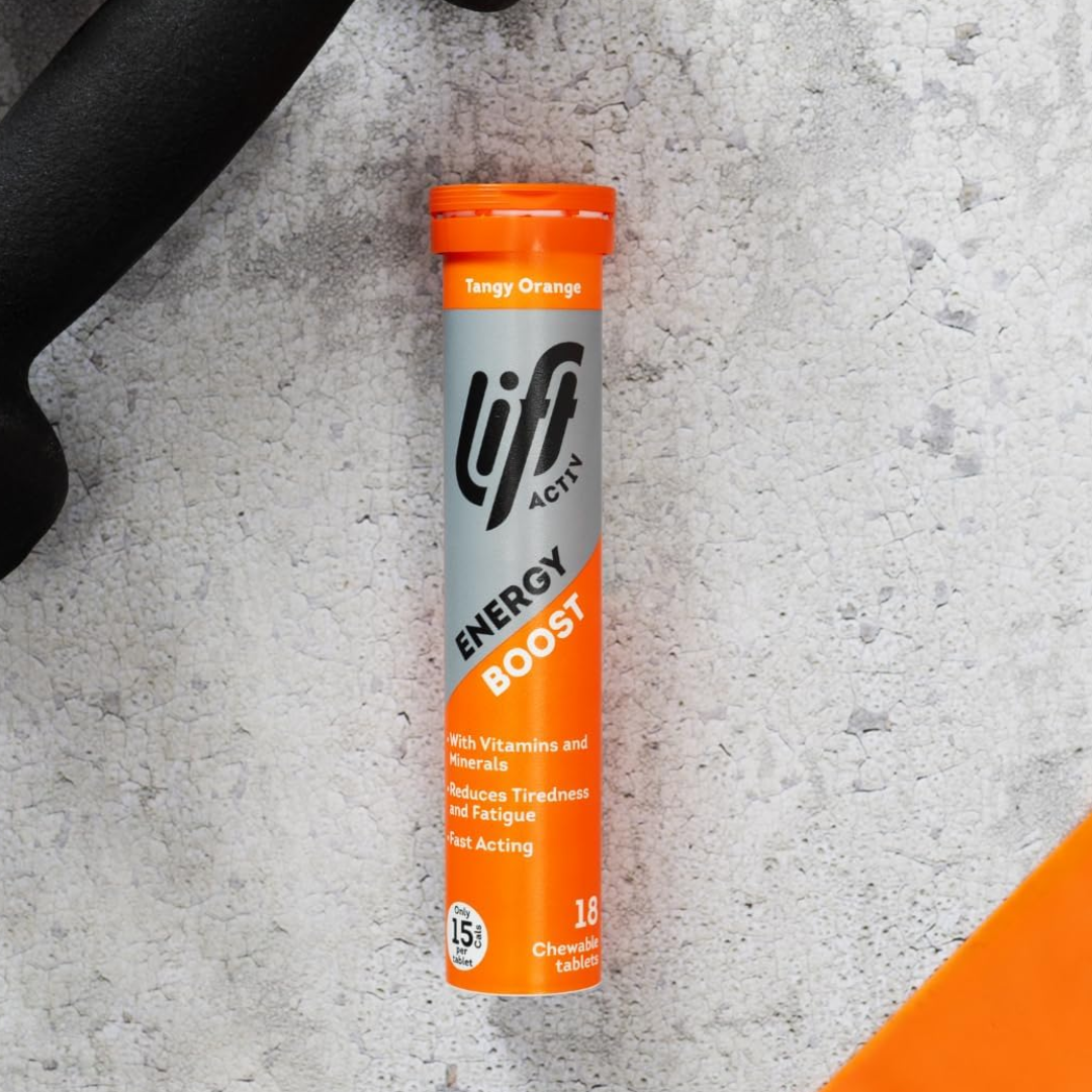 Lift Activ Energy Boosting Tangy Orange Glucose Chewable Tablets (T)