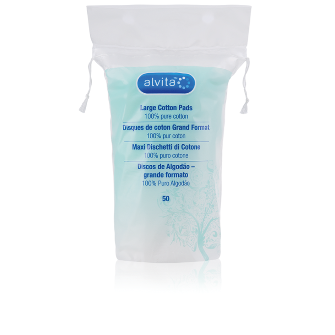 Alvita Cotton Wool Pads Large [Pack Of 50] (T)