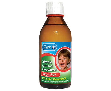 Shop Care Simple Linctus Paediatric Sugar Free Cough Medicine