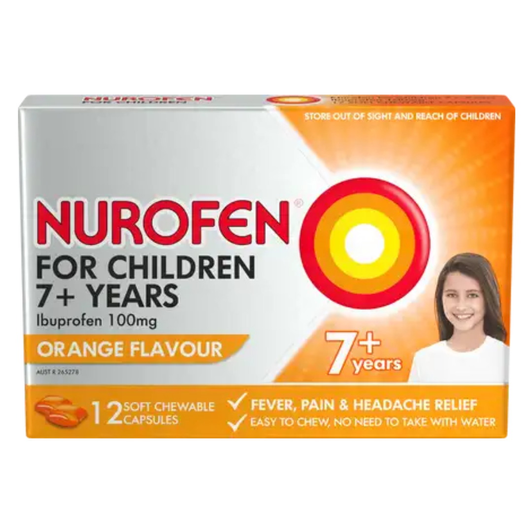 Nurofen for Children 100mg Soft Chewable Capsules 12's