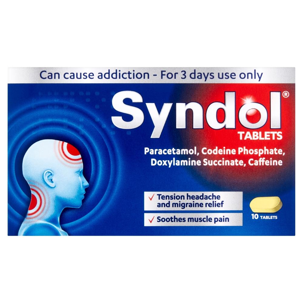 Buy Syndol 10 Tablets | Pain Relief | Headache Relief | Syndol Tablets