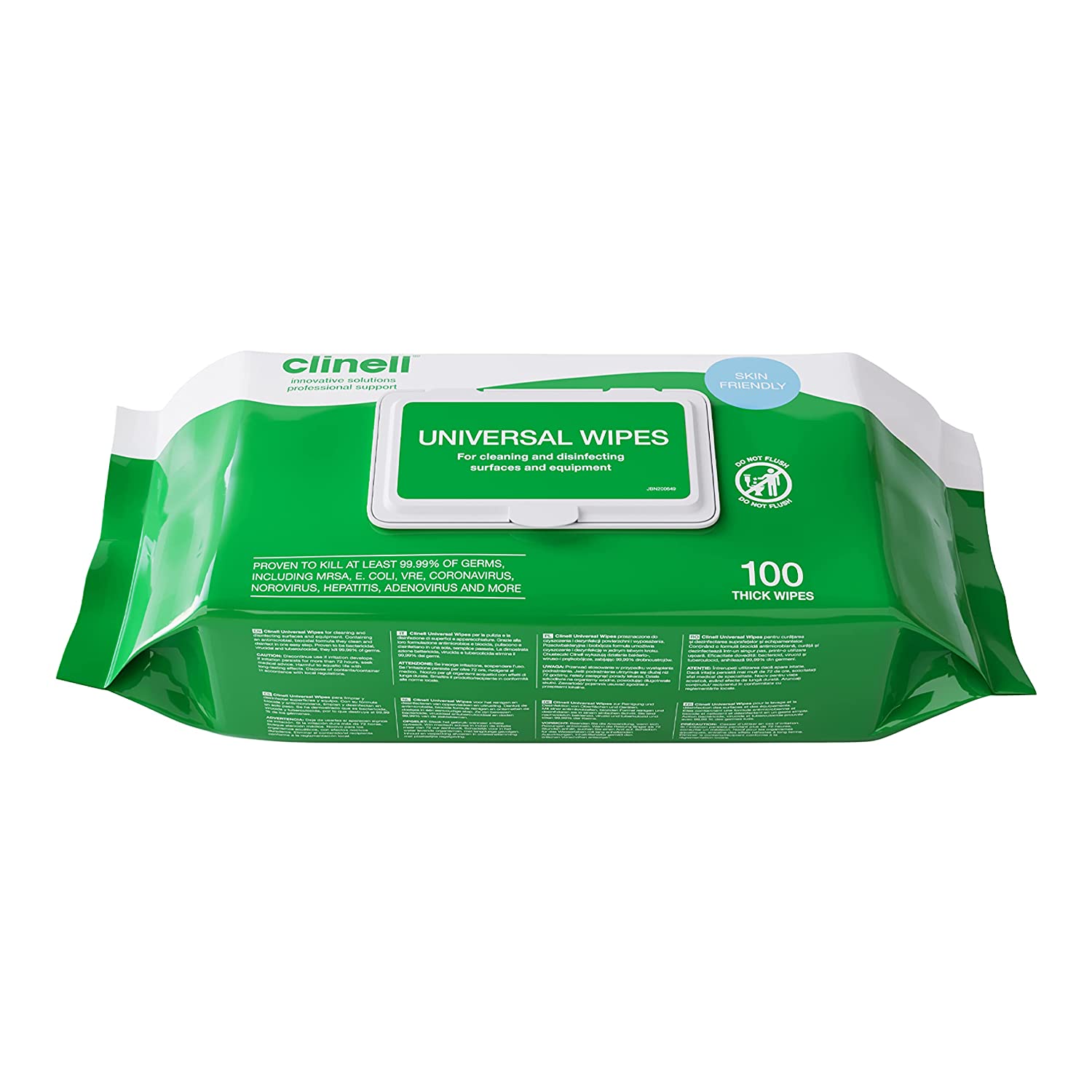 Universal Wipes - Hands & Surfaces 100 pack