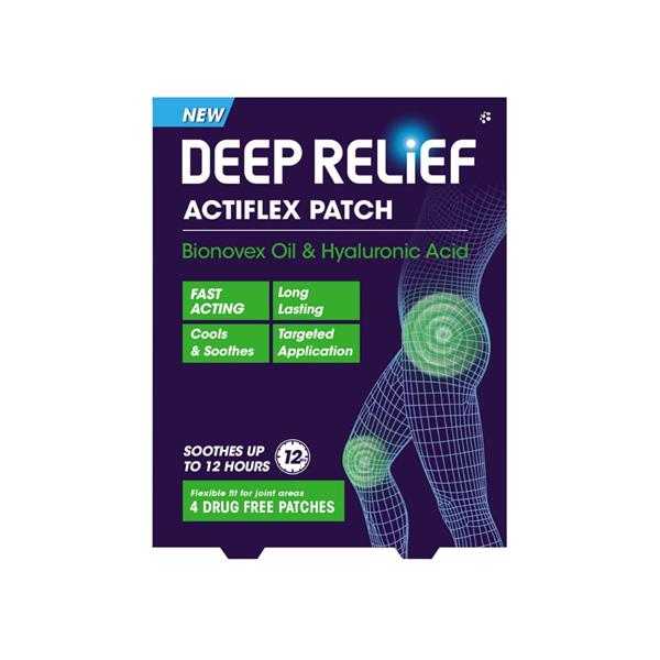 Deep Relief Actiflex Patch 4 Pack | Express UK Next Day Delivery