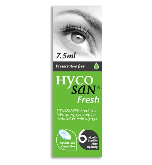 Hycosan Fresh Preservative Free Eye Drops - 7.5ml