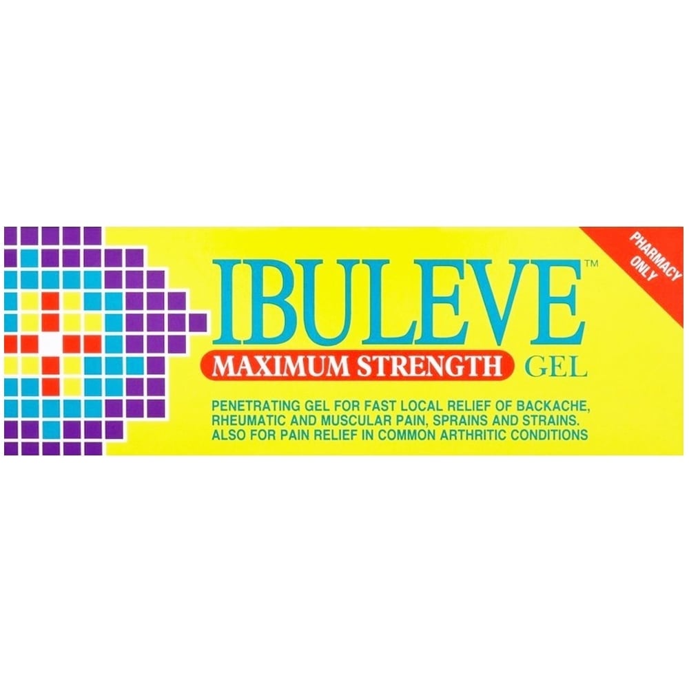 Ibuleve Maximum Strength Gel - 50g| Pain Relief Gel