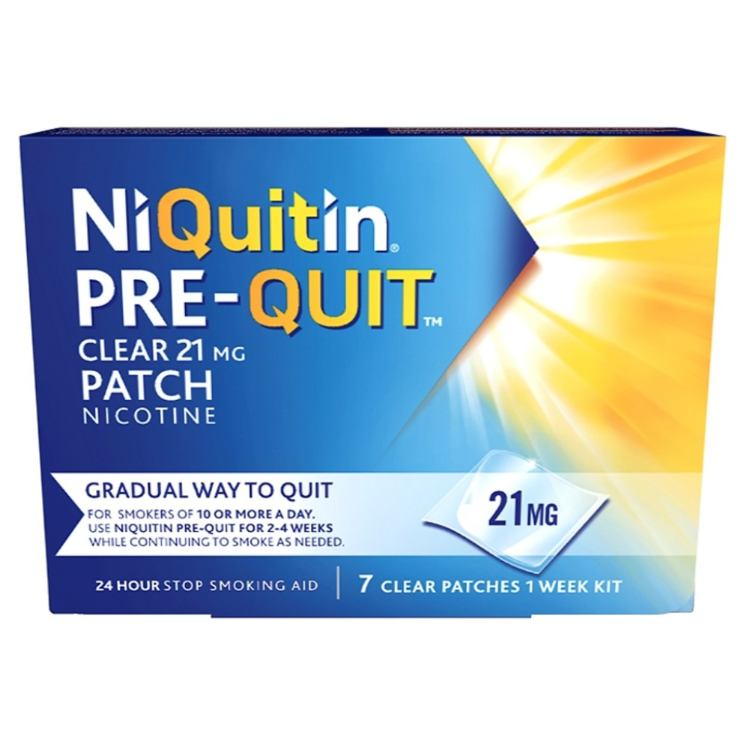 Best NiQuitin Pre-Quit Clear 21mg Patch | NiQuitin Smoke Free