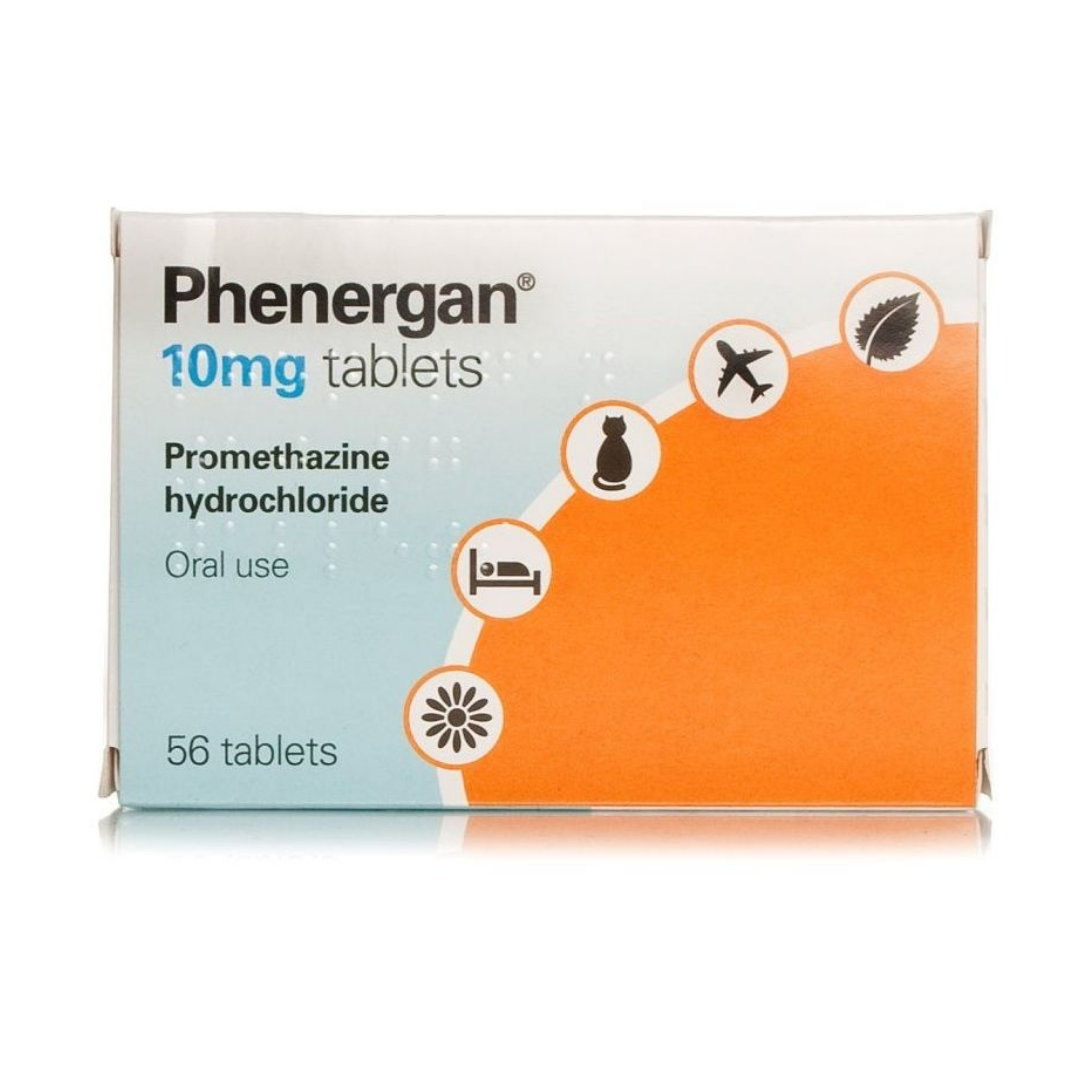 Phenergan 10mg (Promethazine Hydrochloride) - 56 Tablets