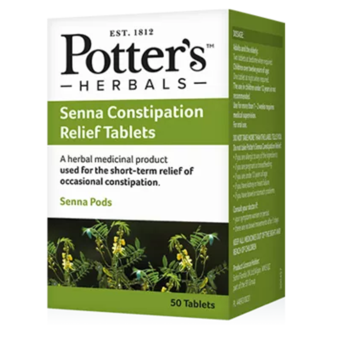 Potter's Senna Constipation Relief 50 Tablets | senna tablets