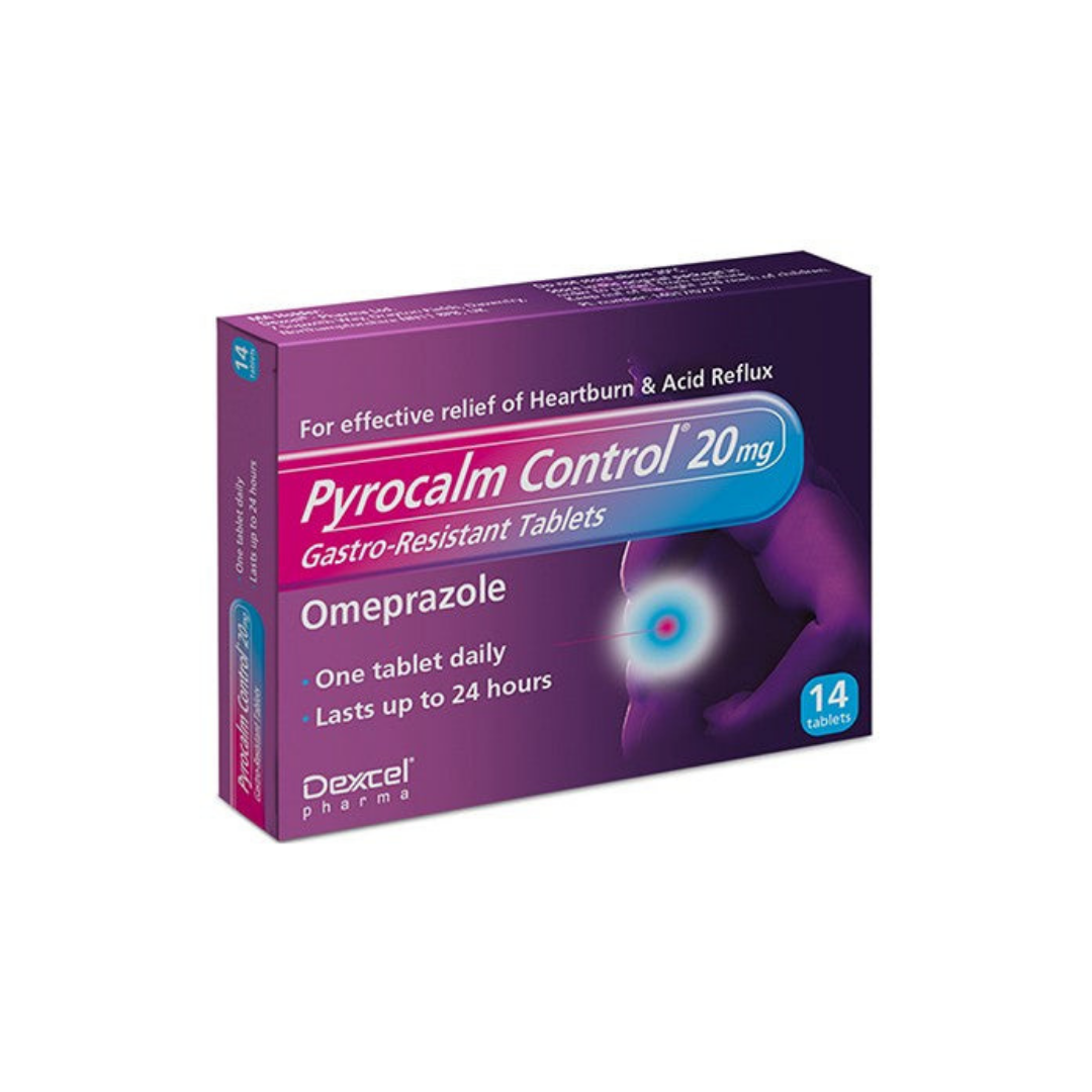 Pyrocalm Control 20mg Gastro-Resistant | omeprazole 20 mg