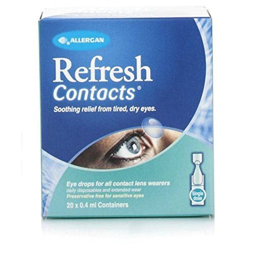 Buy Refresh Contacts Unit Vials 0.4ml Pack of 20
