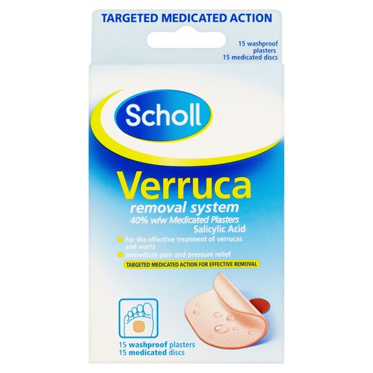 Buy Scholl Verruca Removal Plasters Foot Care Online
