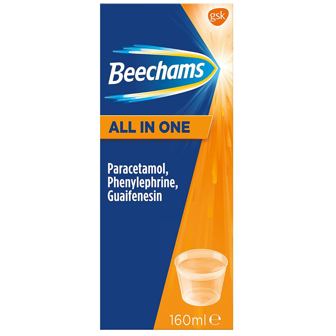 Beechams All In One Cold & Flu Syrup - 160ml