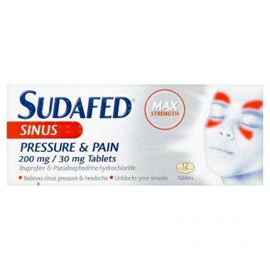 Buy Sudafed Sinus Pressure & Pain 200mg/30mg Film