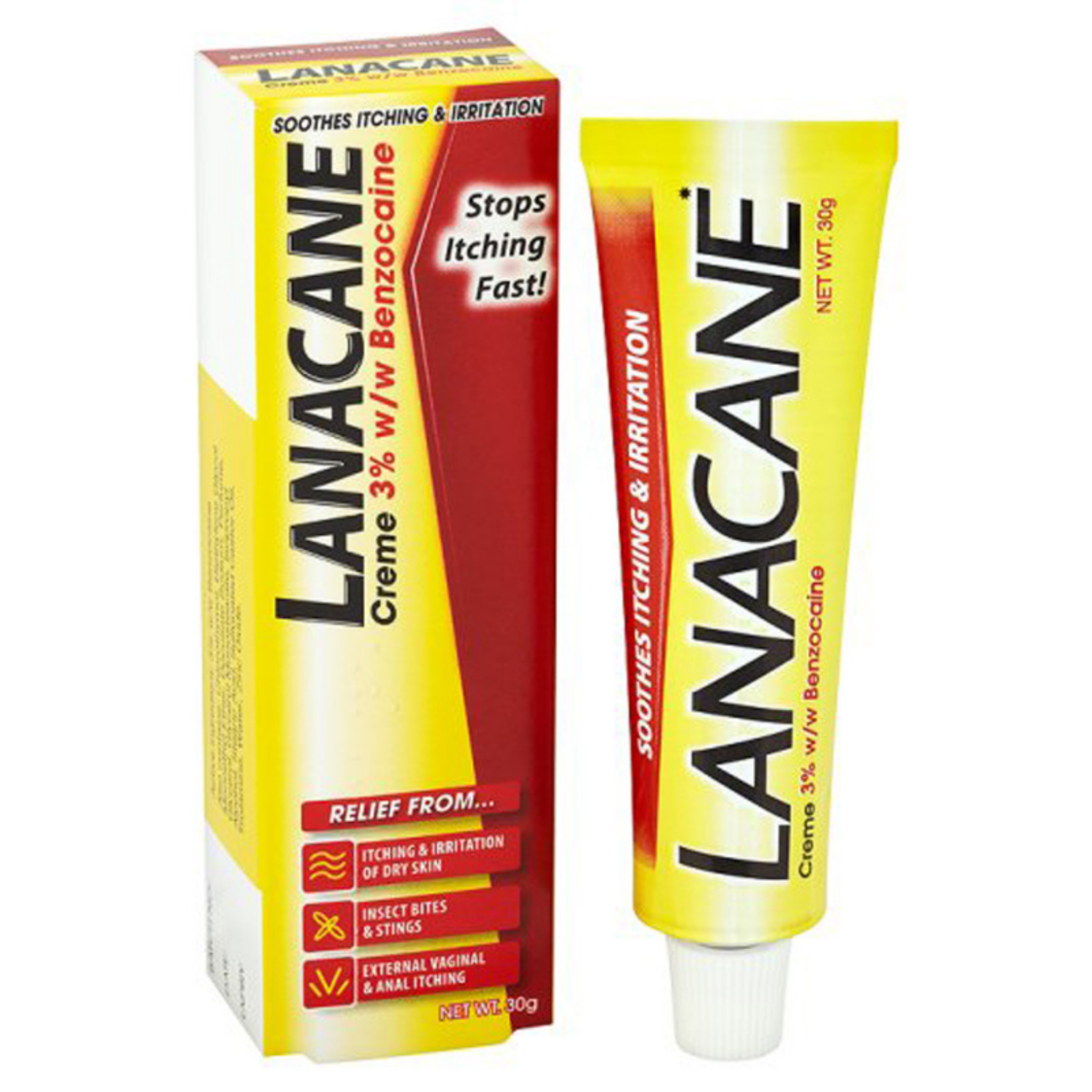 Buy Lanacane Anaesthetic Cream 30g Online Uk