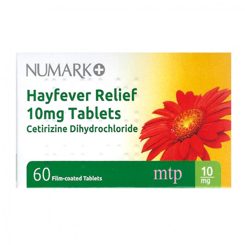 Cetirizine Tablet | Numark Hayfever Relief 10mg 60 tablets