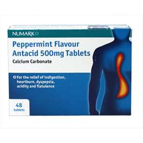 Best Numark Peppermint Flavour Antacid 500mg - 48 Tablets