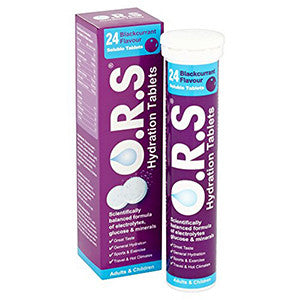 O.R.S. Oral Salts Blackcurrant Flavour | O.R.S Hydration Tablets